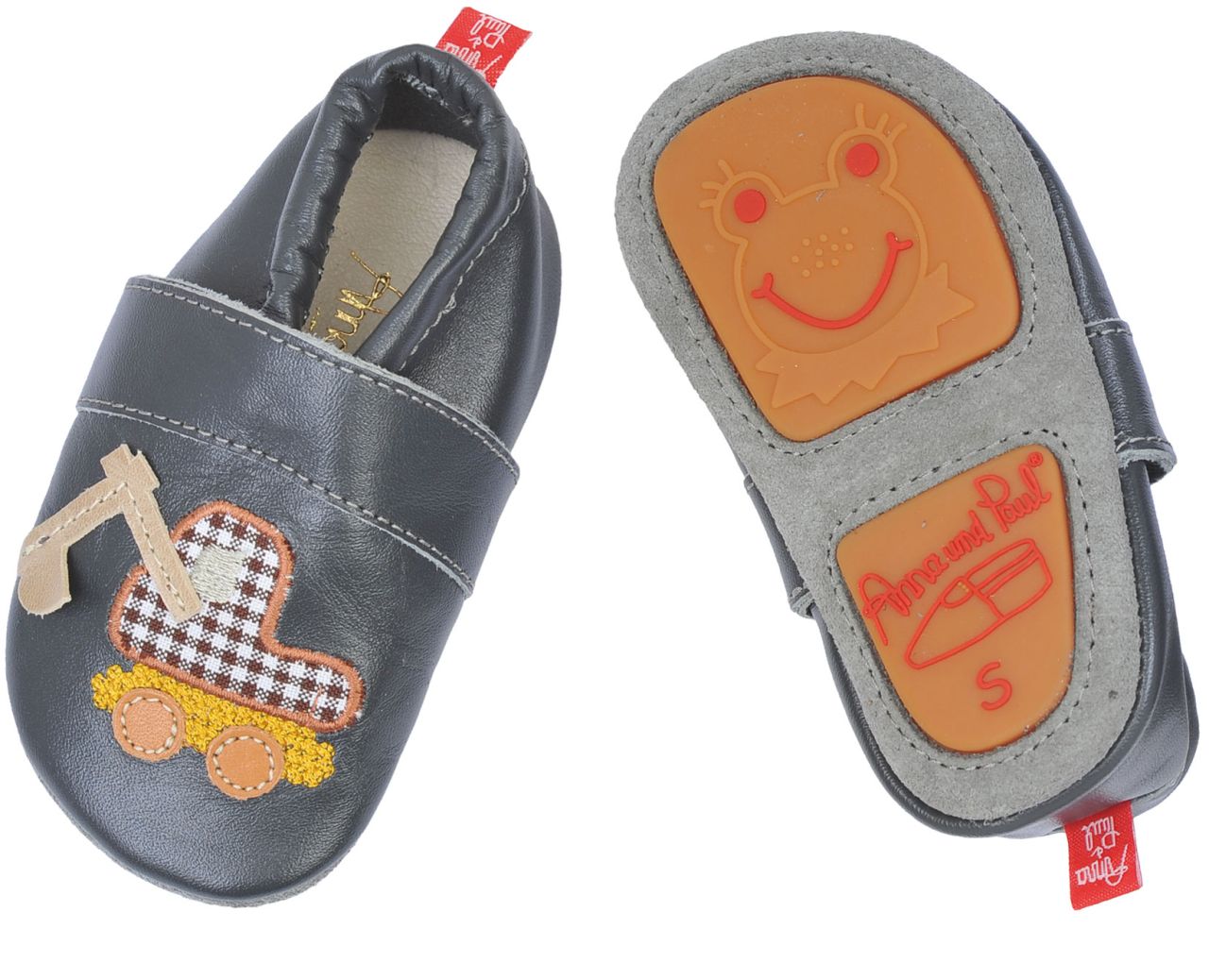 Anna und Paul Lederfinkli Bagger Anthrazit